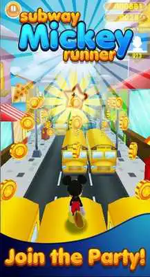 subway MICKEY runner online game with UptoPlay