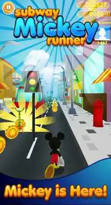 subway MICKEY runner online game with UptoPlay