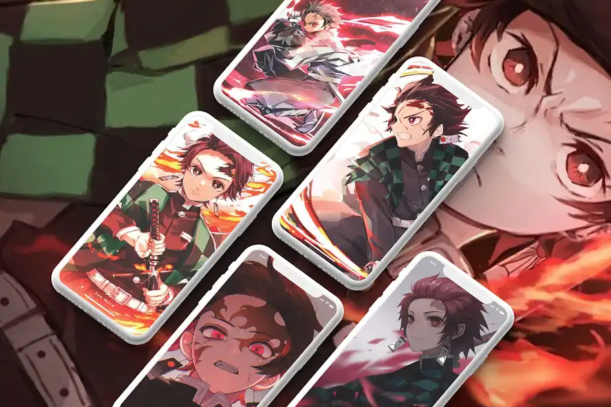 Tanjiro Kamado Lock Screen Wal online game with UptoPlay