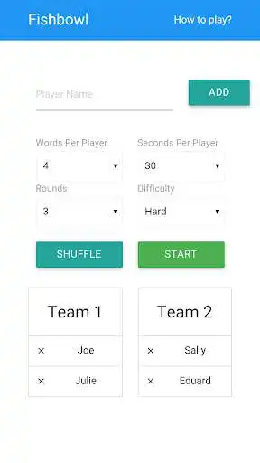 The Fishbowl Game online game with UptoPlay