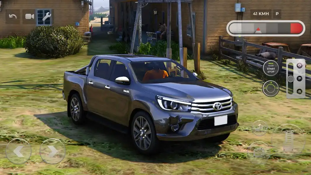 Toyota Hilux 4x4 Mountain Ride online game with UptoPlay