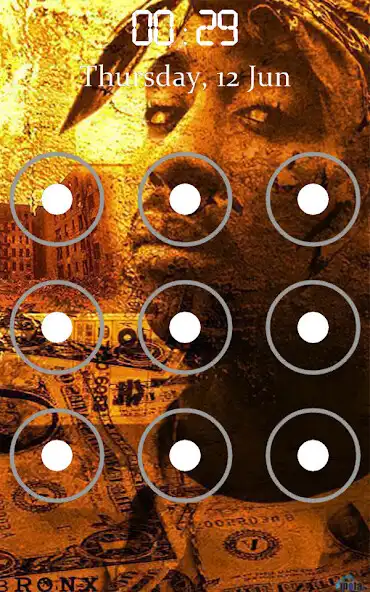 Tupac Pattern Lock Screen online game with UptoPlay