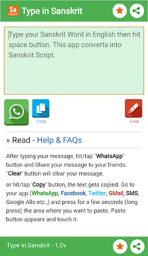 Type in Sanskrit (Easy Sanskrit Typing) online game with UptoPlay