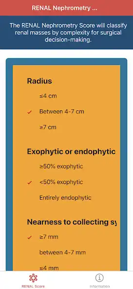 Urology RENAL Nephrometry Score - Kidney Cancer online game with UptoPlay