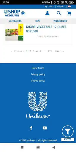 USHOP Unilever online game with UptoPlay