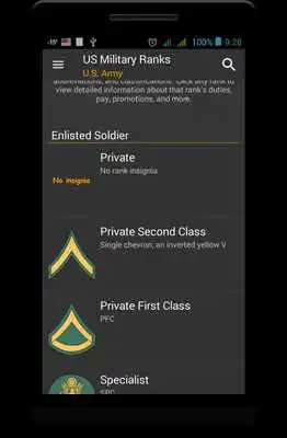 US military ranks online game with UptoPlay