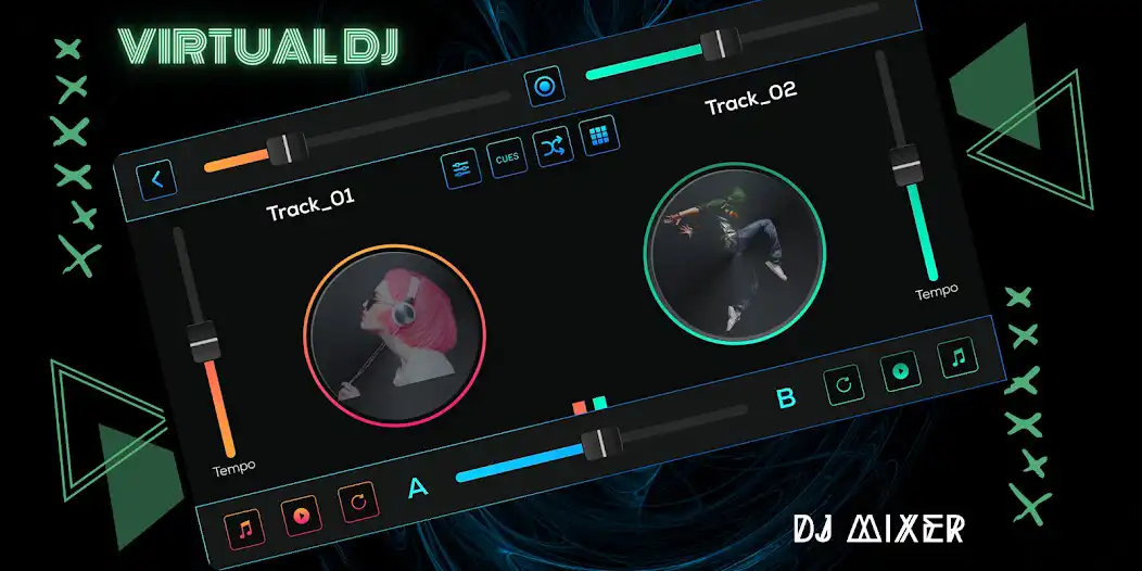 Virtual dj - Dj Mixer Pro online game with UptoPlay