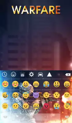 Warfare Animated Keyboard + Live Wallpaper online game with UptoPlay