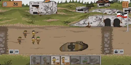 War Troops 1917 - Trench Warfare Army Games online game with UptoPlay