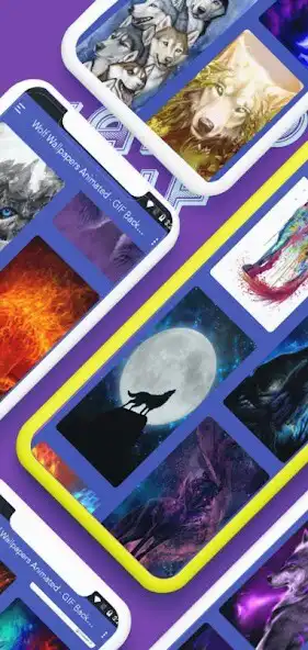 Wolf Wallpapers Animated - GIF Background online game with UptoPlay