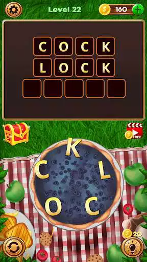 Word Evolution: Picnic (Free word puzzle games) online game with UptoPlay