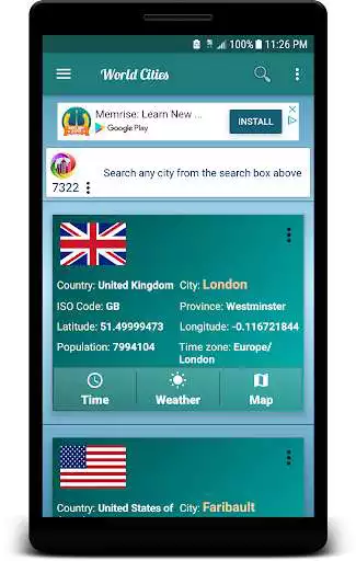 World City Info online game with UptoPlay