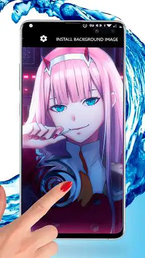 Zero Two Anime Cute Franxx Anime Live Wallpaper online game with UptoPlay