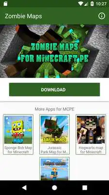 Zombie Maps for Minecraft PE online game with UptoPlay