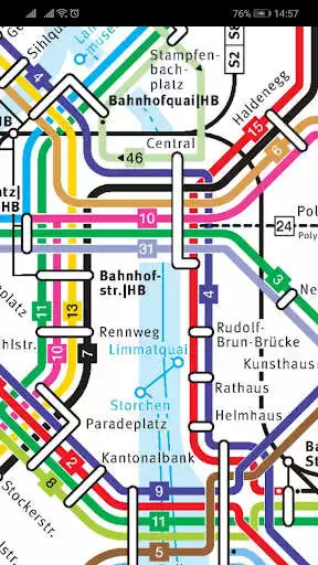 Zurich Zone 10 Tram Map Rome Het Ontwerpen Van De